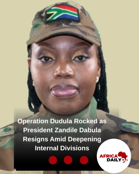 Operation Dudula Rocked as President Zandile Dabula Resigns Amid ...